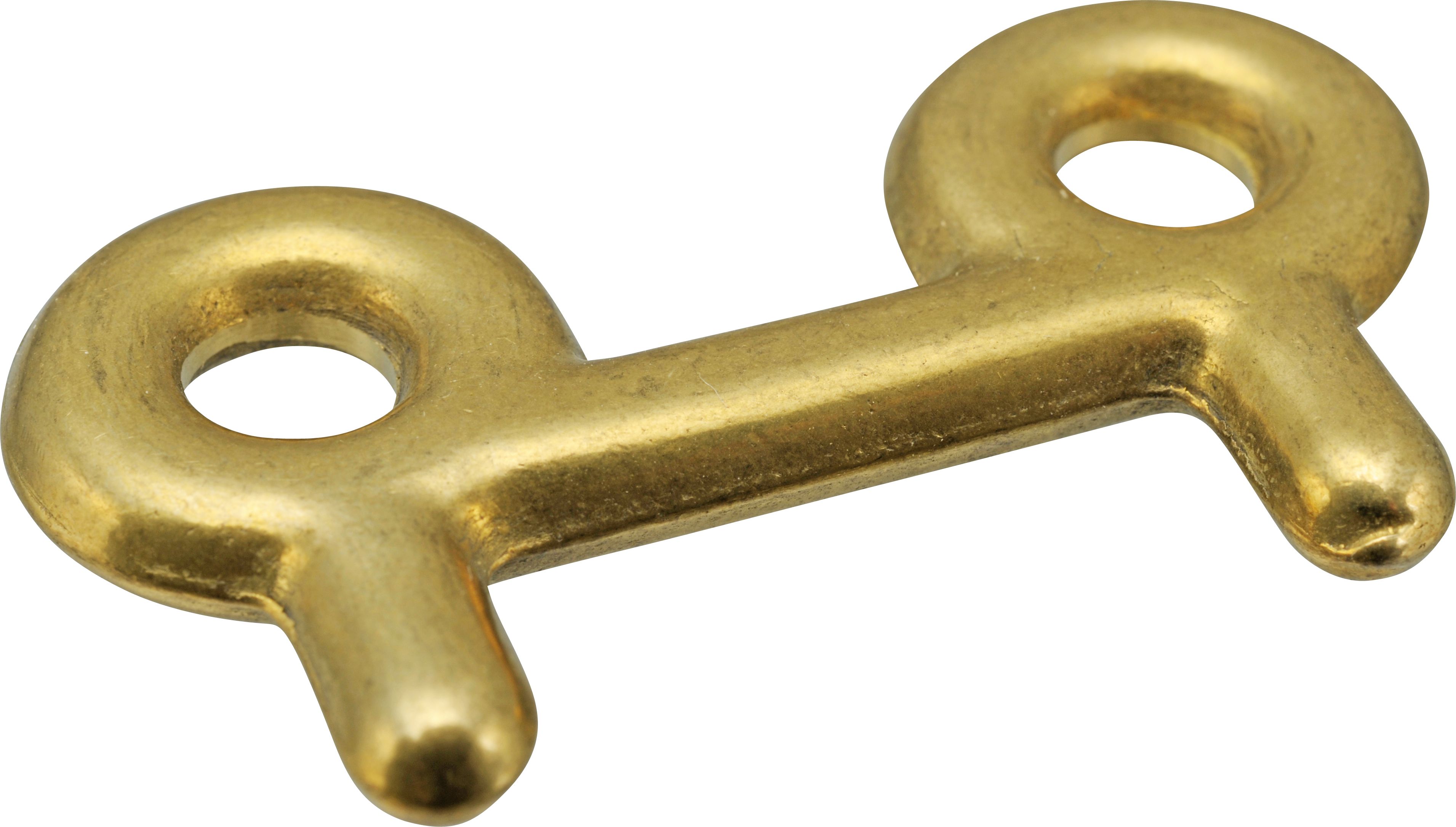 Brass Deck plate key, two pins 31mm | TOPLICHT