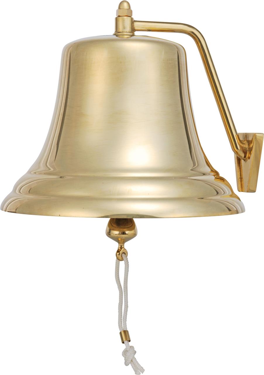 Brass ship`s bell & bracket | TOPLICHT