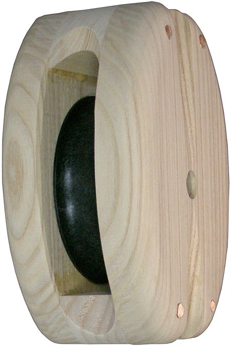 Single sheave strop blocks made from ashwood | TOPLICHT