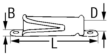 Tubular jamb cleat DAVEY | TOPLICHT